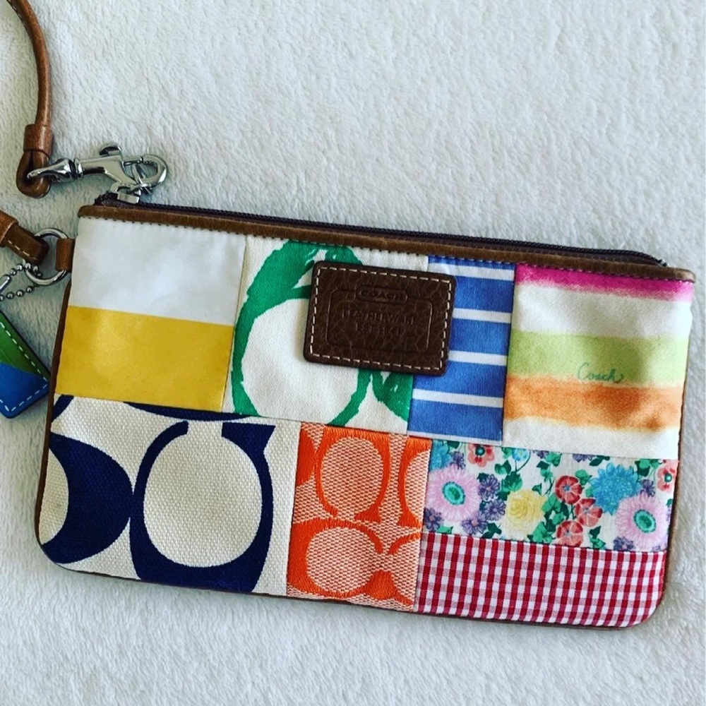 Coach Patchwork Wristlet - Gem